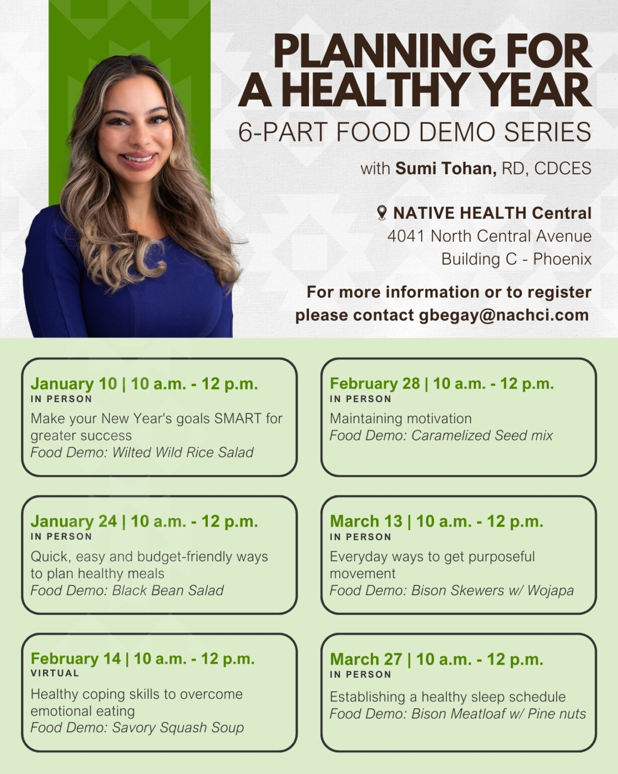 Planning for a Healthy Year: Food Demo Series Part 3 - Native Health of ...