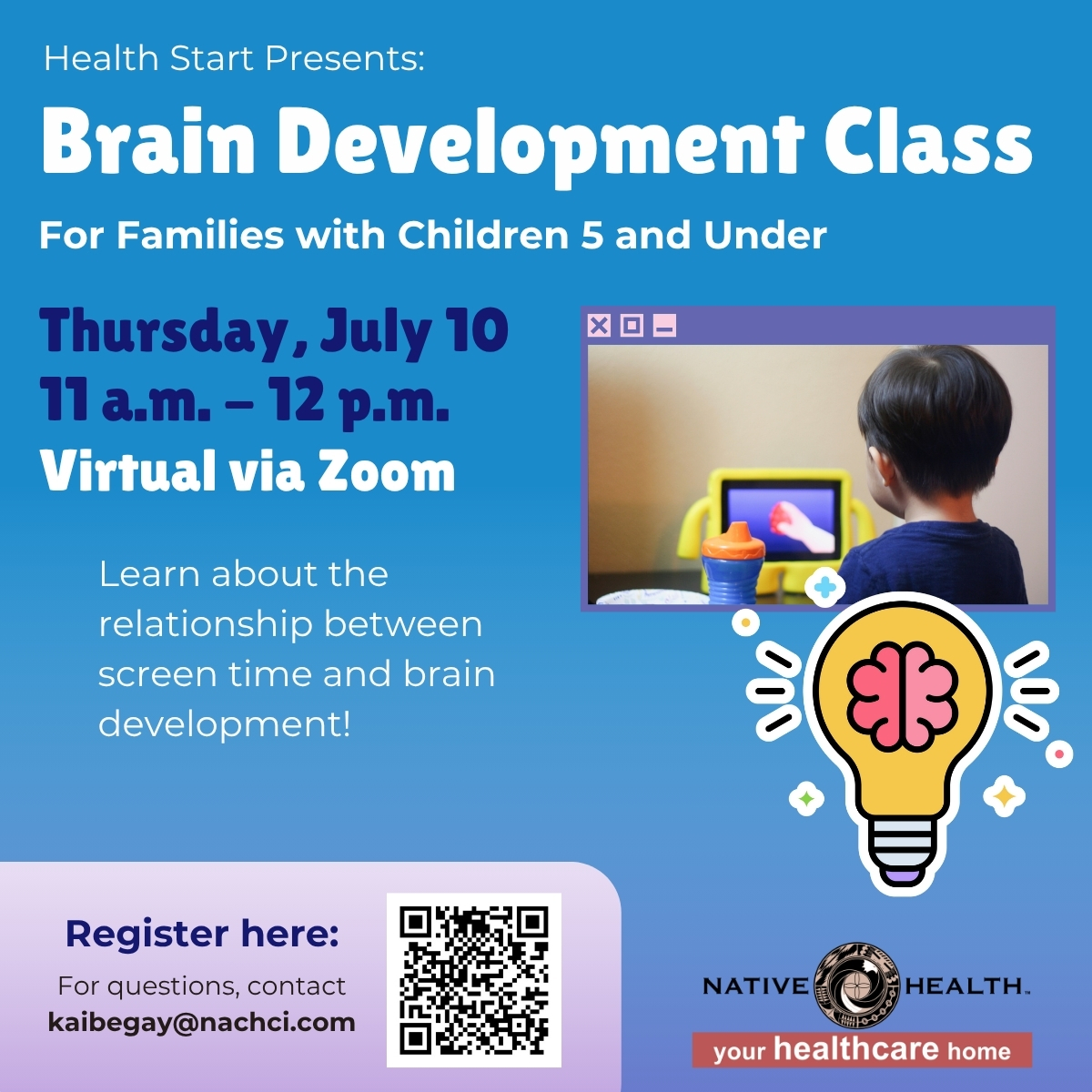 Health Start: Brain Development Class - Native Health of Phoenix