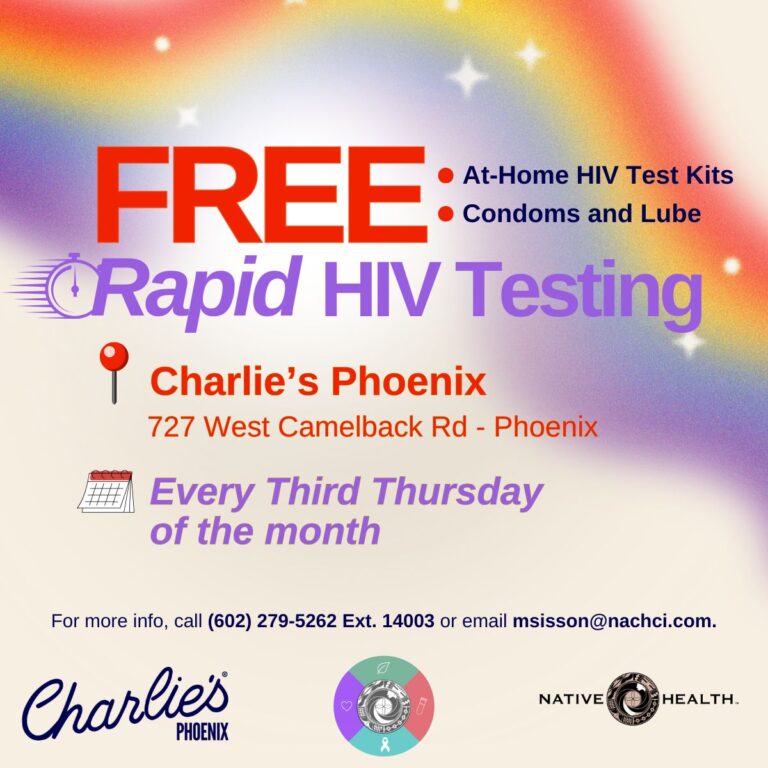 Free HIV Testing at Charlie’s - Native Health of Phoenix